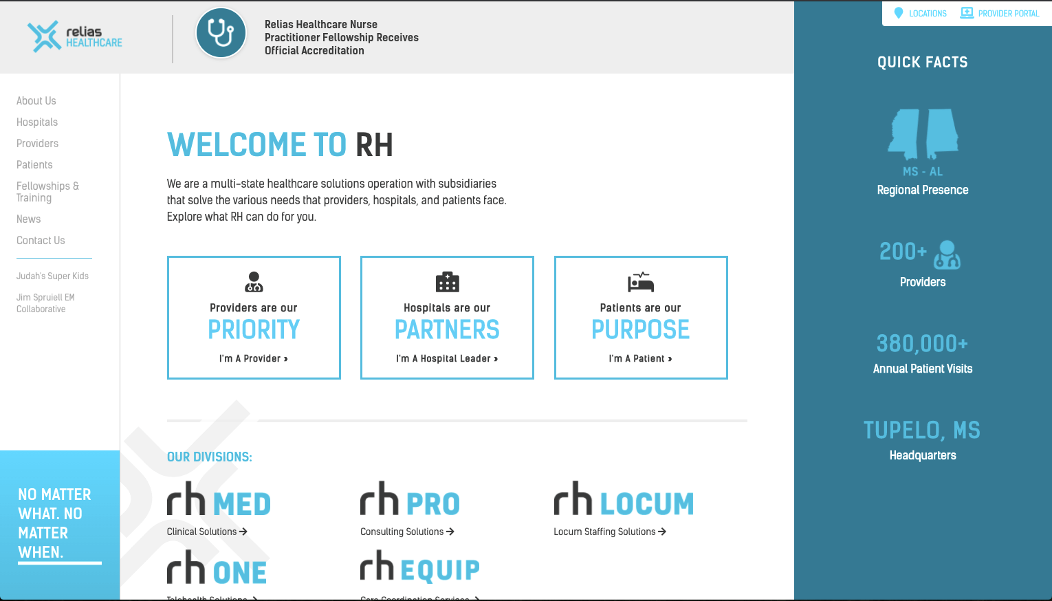 Relias Healthcare - A Multi-State Healthcare Solutions Operation.